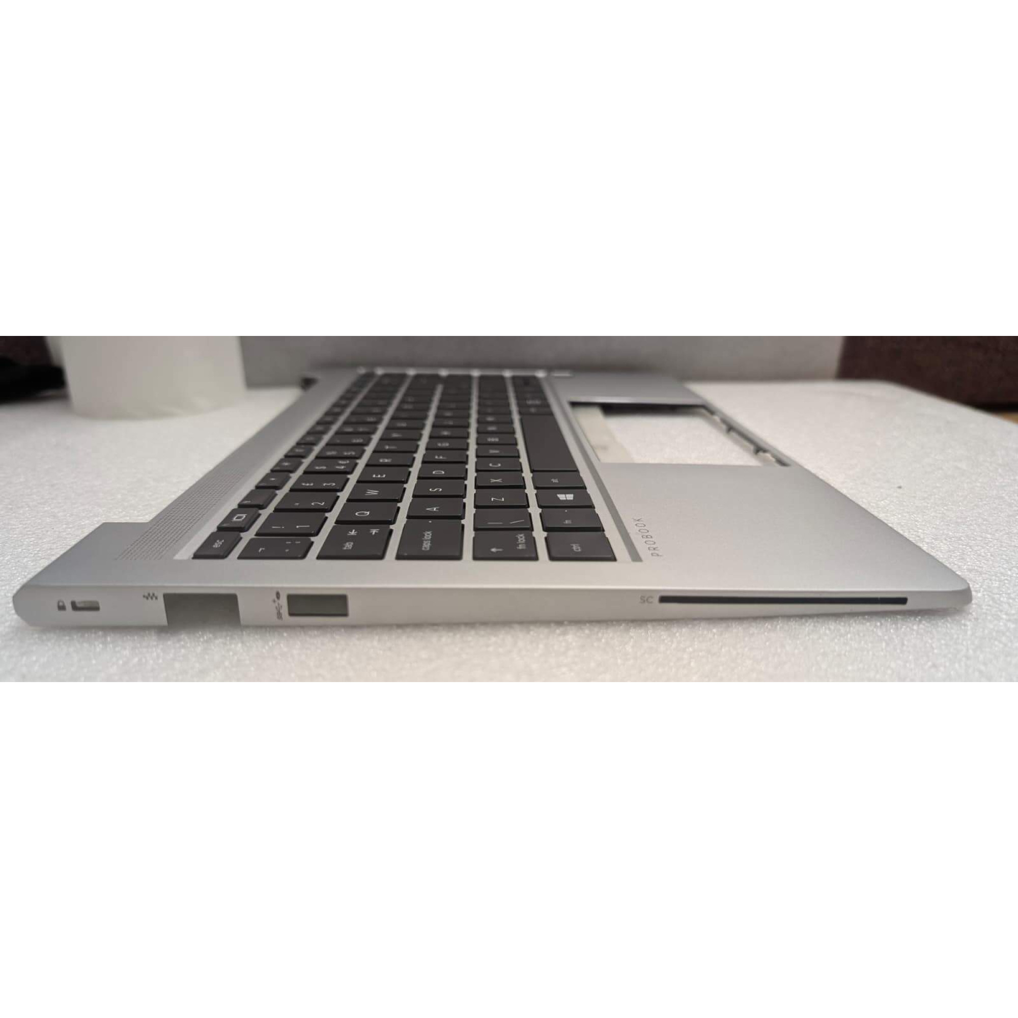 HP Probook 640 G8 645 G8 Palmrest UK Keyboard M21669-031