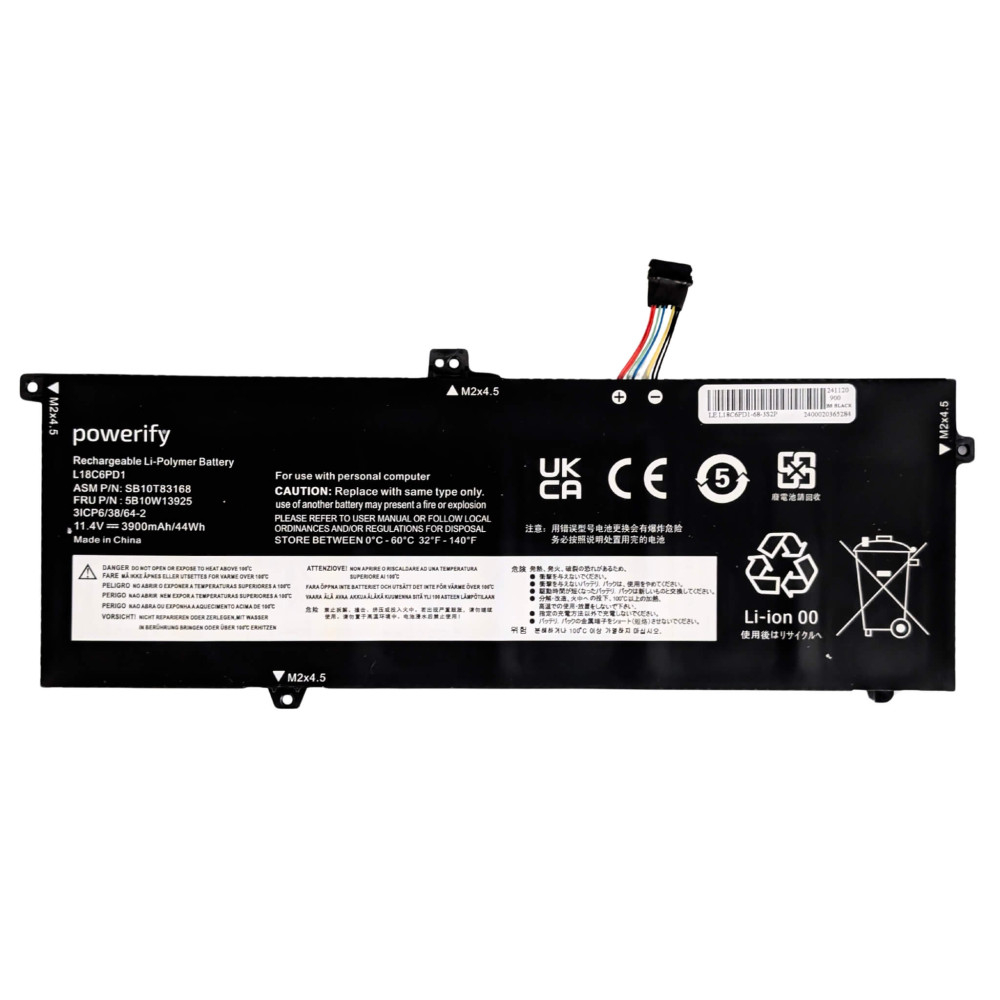 Buy Lenovo ThinkPad X390 X13 Gen 1 Replacement Battery