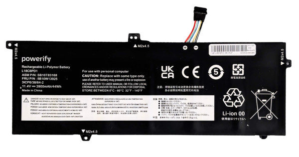 Lenovo ThinkPad X390 X13 Gen 1 Replacement Battery