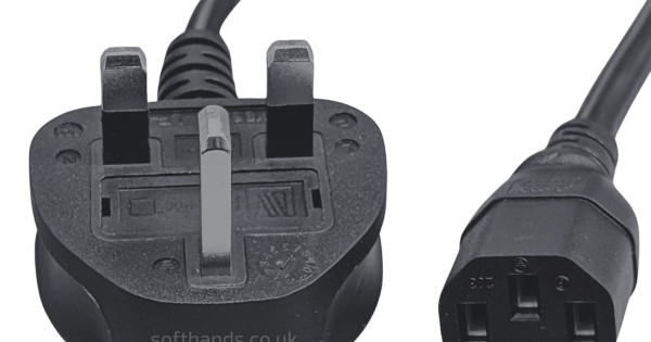 Buy 2M C13 UK Power Cable for Desktop and Monitor