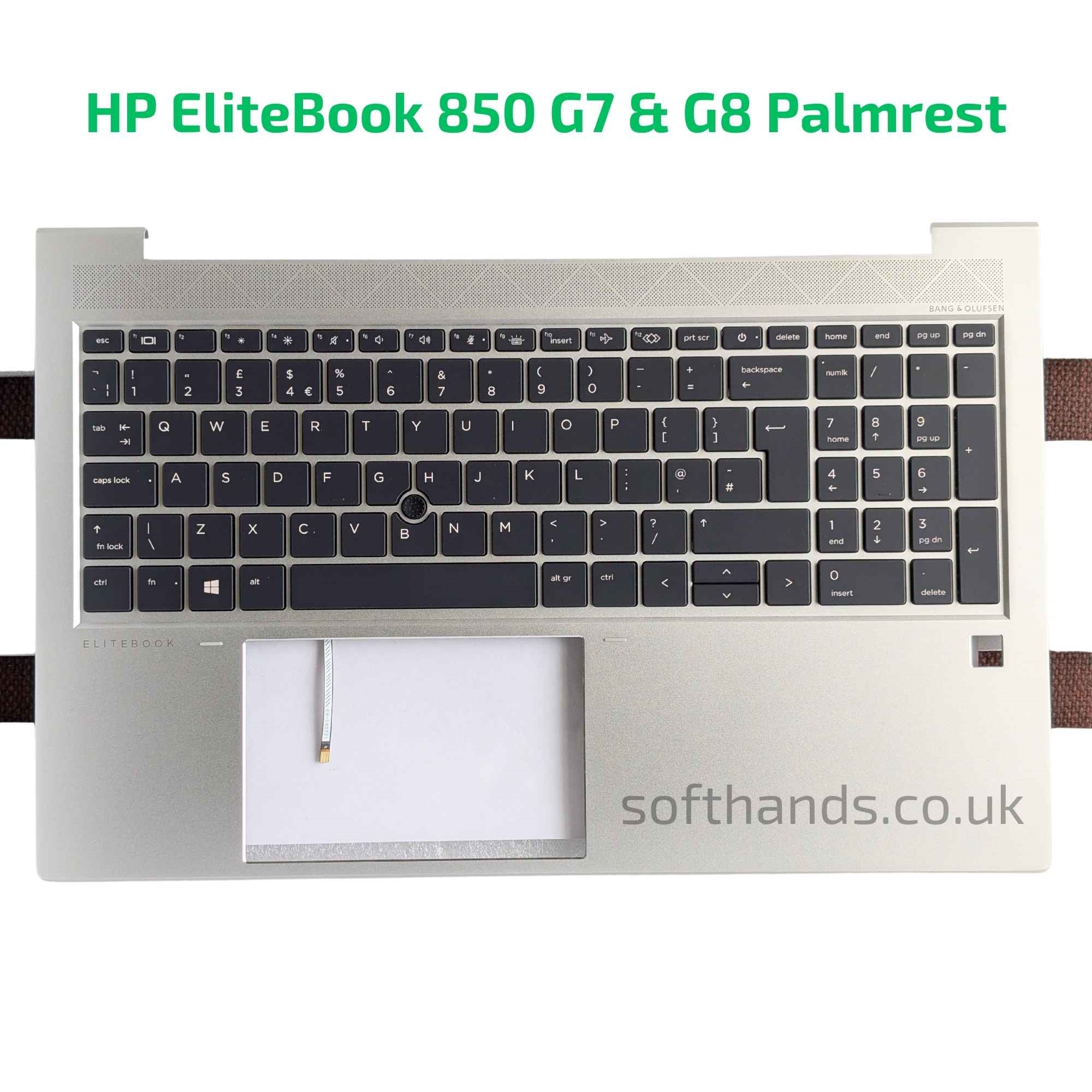 HP EliteBook 850 G7 Palmrest with Keyboard| softhands.co.uk