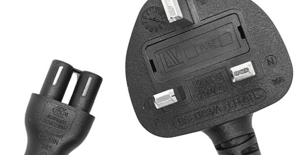 Buy UK C5 Cloverleaf Power Cable 2M