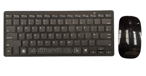 Cheap Compact Wireless Keyboard & Mice Black| softhands.co.uk